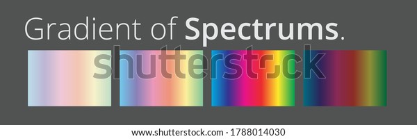Vector Illustration Spectrum Color Gradients Palette Stock Vector ...