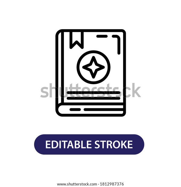 Vector Illustration Spellbook Icon Logo Use Stock Vector (Royalty Free ...