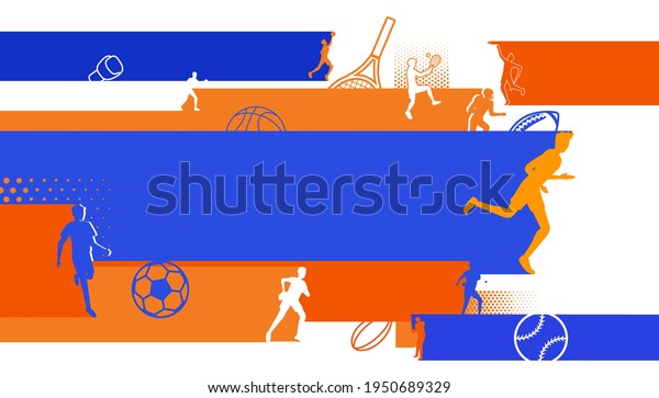 Vector Illustration Sports Background Design Sport Stock Vector ...