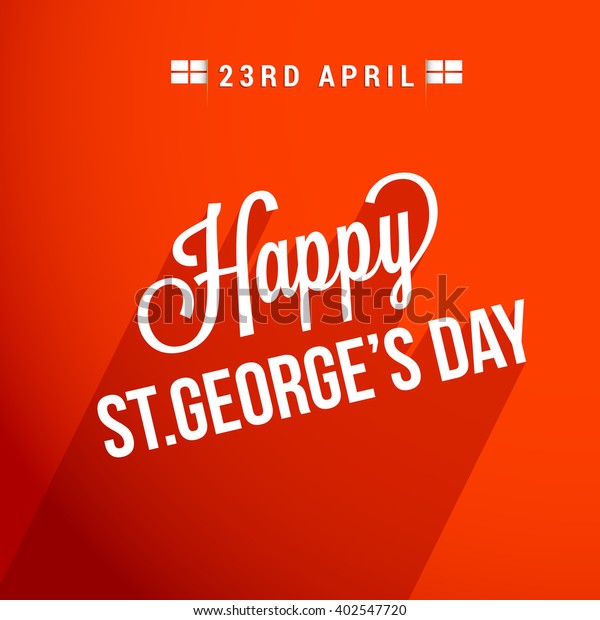 Vector Illustration St George Day Banner Stock Vector (Royalty Free ...