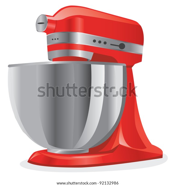 Vector Illustration Stand Mixer Used Baking Stock Vector (Royalty Free ...