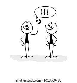 593 Stick Figure Hello Images, Stock Photos & Vectors | Shutterstock