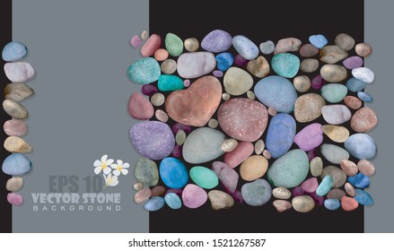 Vector Illustration Stones Pebbles Stock Vector (Royalty Free ...