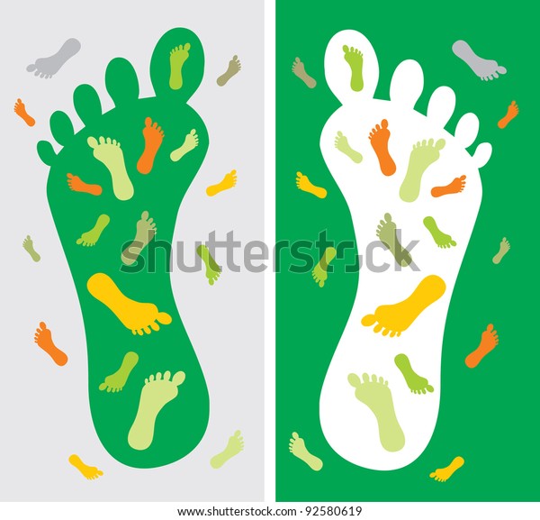 Vector Illustration Stylized Hand Foot Stock Vector (Royalty Free ...