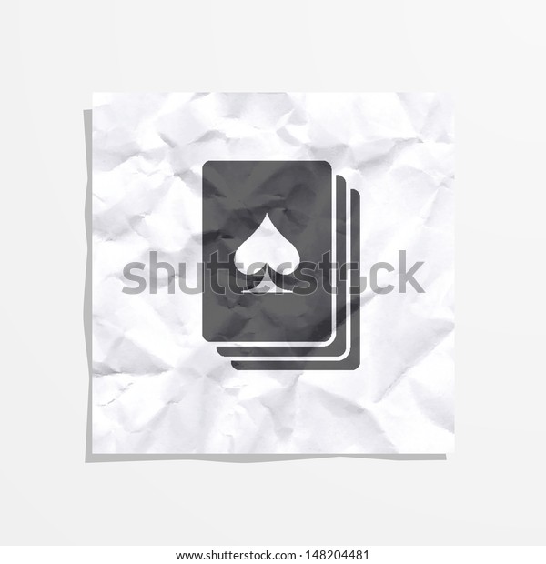 Vector Illustration Stylized Playing Card Stock Vector (Royalty Free ...