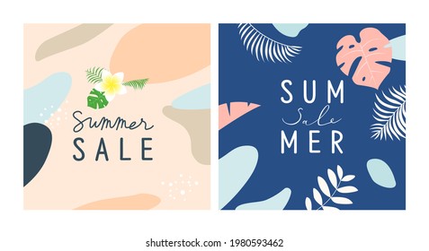 Vector Illustration Summer Event Banner Design Stock Vector (Royalty ...