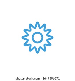 Vector Illustration Sun Icon Line Design Stock Vector (Royalty Free ...