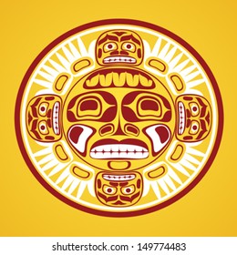 Vector Illustration Sun Symbol Modern Stylization Stock Vector (Royalty ...