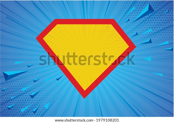 Vector Illustration Superhero Concept Banner Design Stock Vector ...