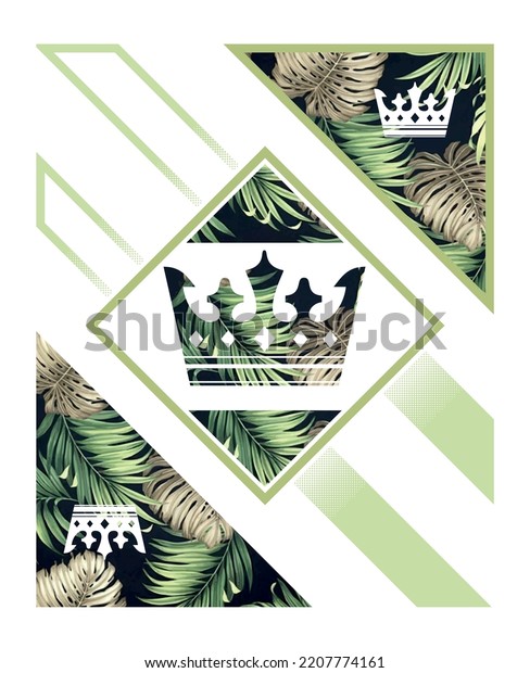 Vector Illustration Symbol Crown Geometric Shapes Stock Vector (Royalty ...