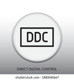 Vector Illustration Symbol Ddc Direct Digital Stock Vector (Royalty ...