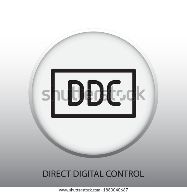 Vector Illustration Symbol Ddc Direct Digital Stock Vector (Royalty ...