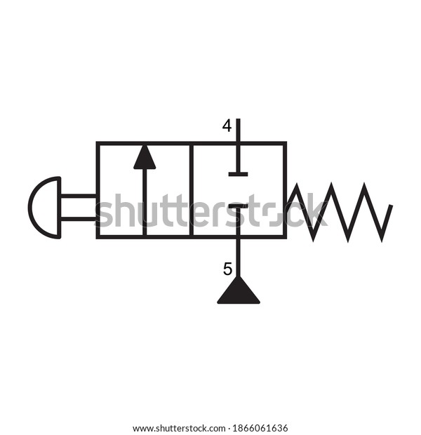 Vector Illustration Symbol Directional Pneumatic Control: Vector có sẵn ...