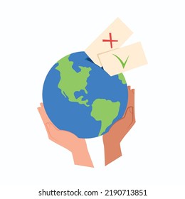 Vector Illustration Symbolizes Human Choice On Stock Vector (Royalty ...