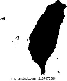 Vector Illustration Taiwan Map Stock Vector (Royalty Free) 2189675589 ...