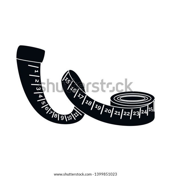 Vector Illustration Tape Measure Sign Set Stock Vector (Royalty Free ...