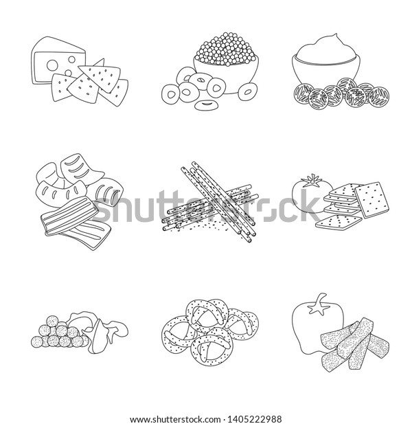 Vector Illustration Taste Crunchy Icon Set Stock Vector (Royalty Free ...