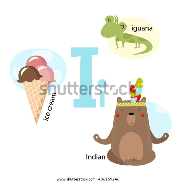 Vector Illustration Teaching Children English Alphabet Stock Vector ...