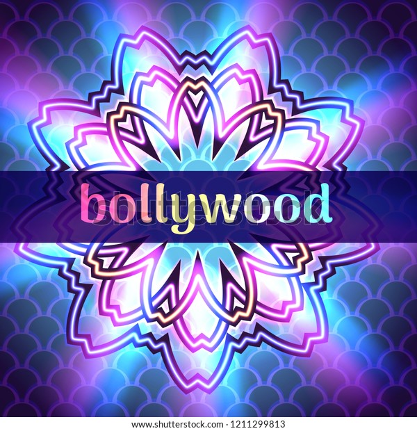 Vector Illustration Template Advertisement Bollywood Banner Stock ...