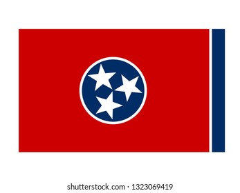 Vector Illustration Tennessee Flag Stock Vector (Royalty Free ...