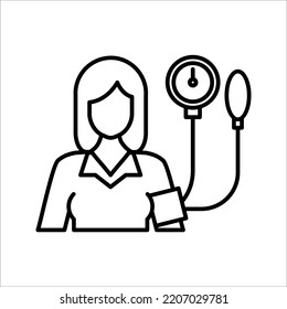 Vector Illustration Tensiometer Equipment Measuring Blood Stock Vector ...