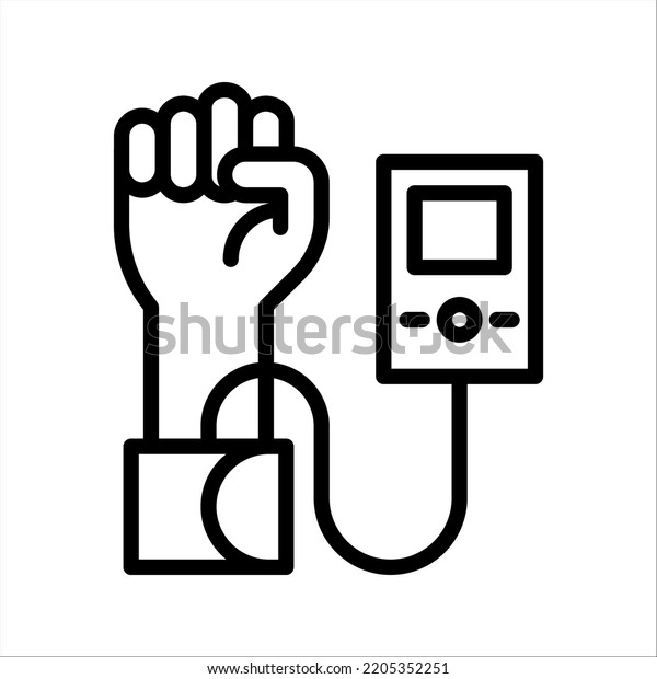 Vector Illustration Tensiometer Equipment Measuring Blood Stock Vector ...