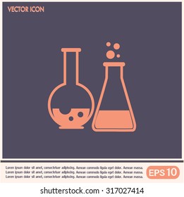 Chemical Explosion Test Tube Hearts Fly Stock Vector (Royalty Free ...