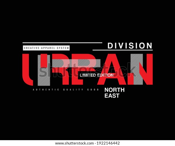 Vector Illustration Text Urban Perfect Design Stock Vector (Royalty ...