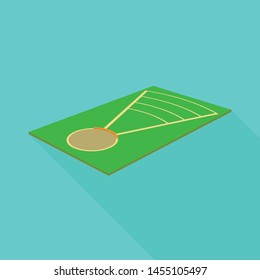 Vector Illustration Throwing Ground Logo Set Stock Vector (Royalty Free ...