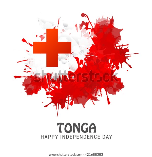 Vector Illustration Tonga Independence Day Stock Vector (Royalty Free ...