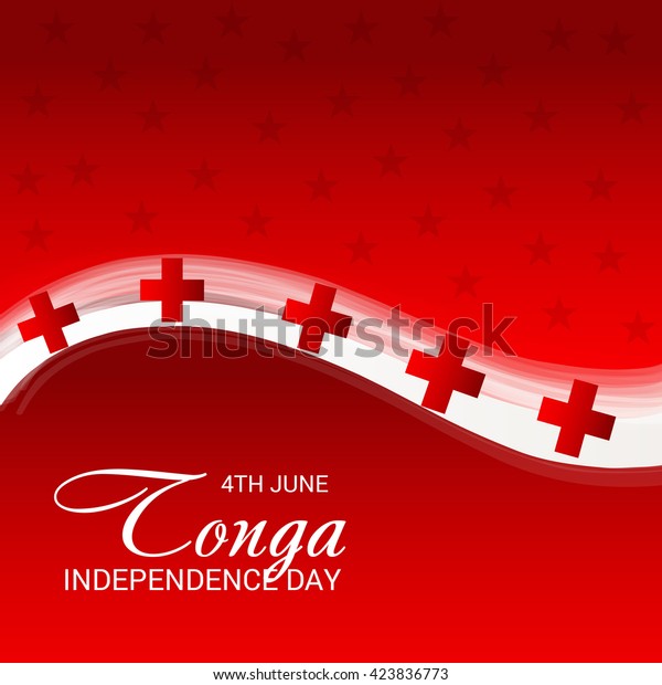 Vector Illustration Tonga Independence Day Stock Vector (Royalty Free ...