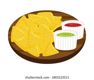 Vector Illustration Tortilla Chips Stock Vector (Royalty Free ...