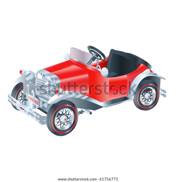 Vector Illustration Toy Car Cartoon Concept Stock Vector (Royalty Free ...