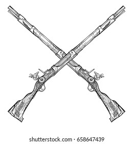 224 Crossed Flintlock Images, Stock Photos & Vectors | Shutterstock