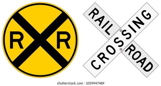 174 Crossbuck Sign Images, Stock Photos & Vectors | Shutterstock