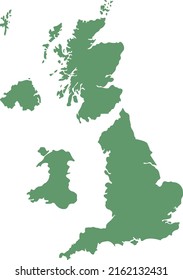 Vector Illustration Uk Countries Map Stock Vector (Royalty Free ...