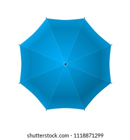 Vector Illustration Umbrella Top View Stock Vector (Royalty Free ...