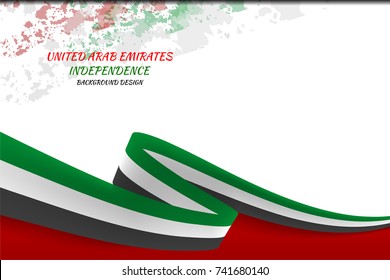 Vector Illustration United Arab Emirates Background Stock Vector ...