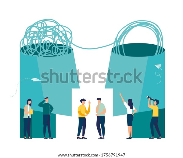 Vector Illustration Unraveling Difficult Situations Concept Stock ...
