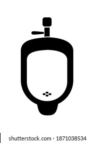 Vector Illustration Urinal Vector Icon On Stock Vector (Royalty Free ...