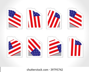Vector Illustration Us Flag Ticket Stock Vector (Royalty Free) 39795742 ...