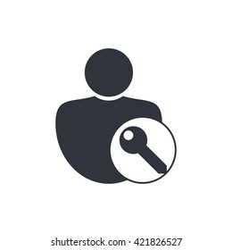 Vector Illustration User Access Sign Icon Stock Vector (Royalty Free ...