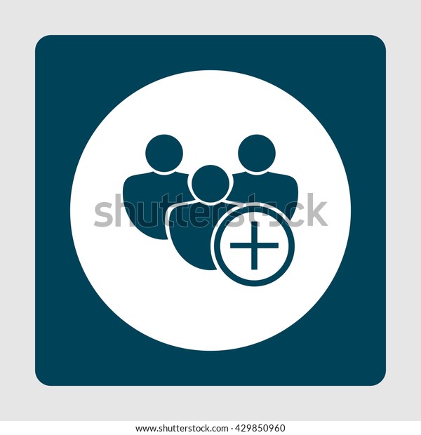 Vector Illustration User Add Sign Icon Stock Vector (Royalty Free ...