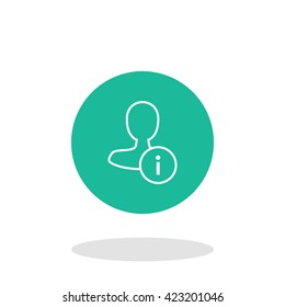 Vector Illustration User Info Icon Stock Vector (Royalty Free ...
