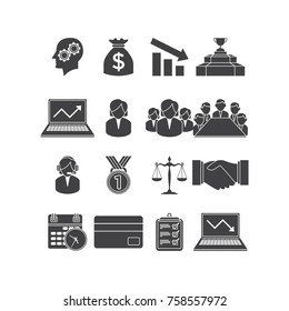Vector Illustration Various Business Financial Office Stock Vector ...