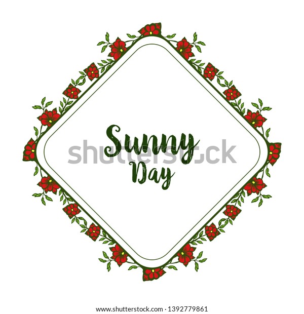 Vector Illustration Various Writing Sunny Day Stock Vector (Royalty ...