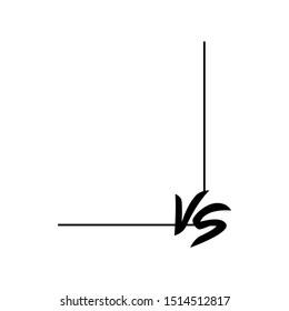 Vector Illustration Versus Logo Icon Border Stock Vector (Royalty Free ...