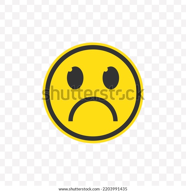 Vector Illustration Very Sad Emoticons Colored Stock Vector (Royalty ...