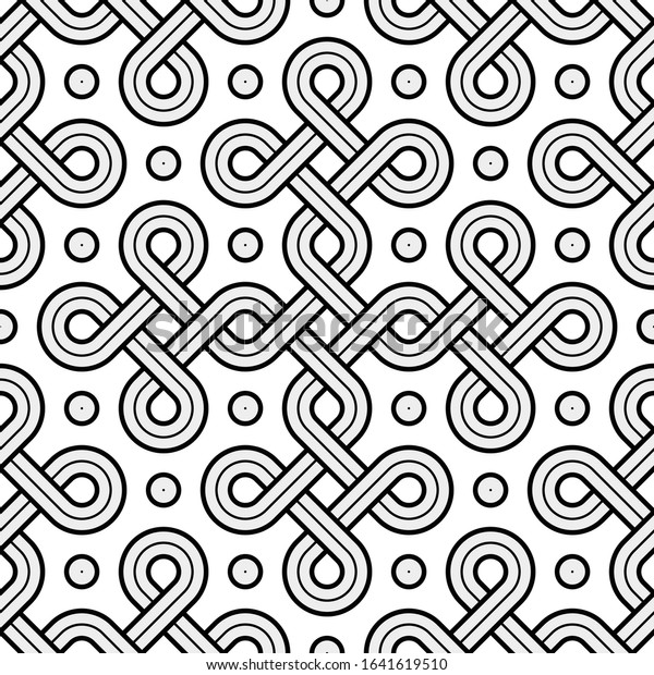 Vector Illustration Viking Nordic Seamless Pattern Stock Vector ...