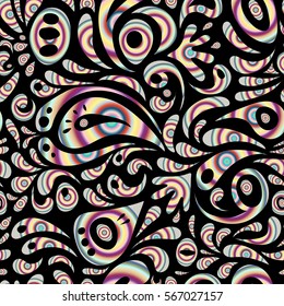Vector Illustration Vivid Repeating Doodles Easy Stock Vector (Royalty ...